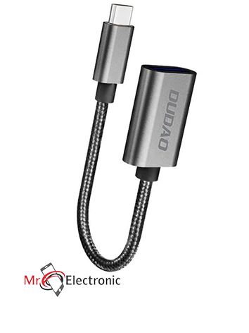 Dudao Adapter Cable OTG USB 2.0 To USB Type C gray (L15T) - Mr ...